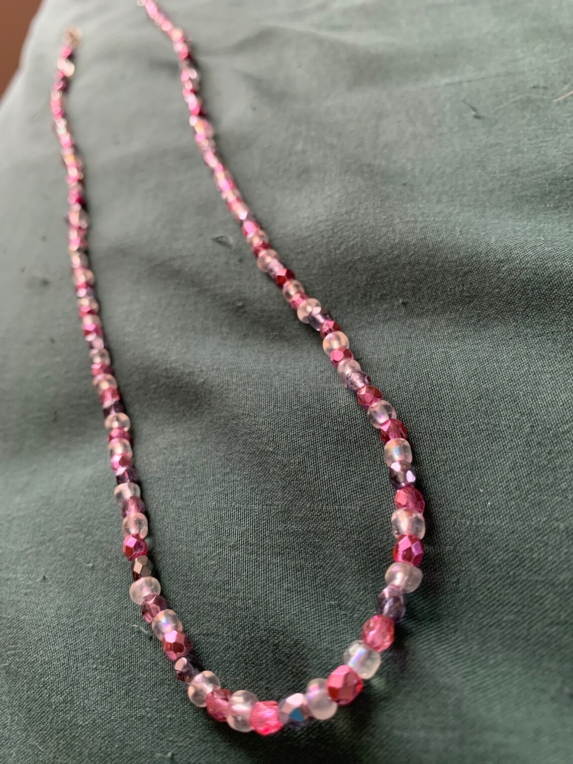 Pink Beaded Glasses Chain - Etsy UK