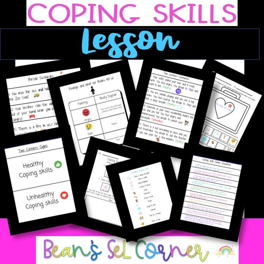 Coping Skills Lesson and Activities - Etsy