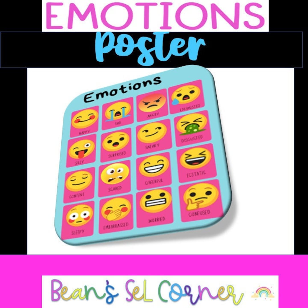 Emotions Poster - Etsy