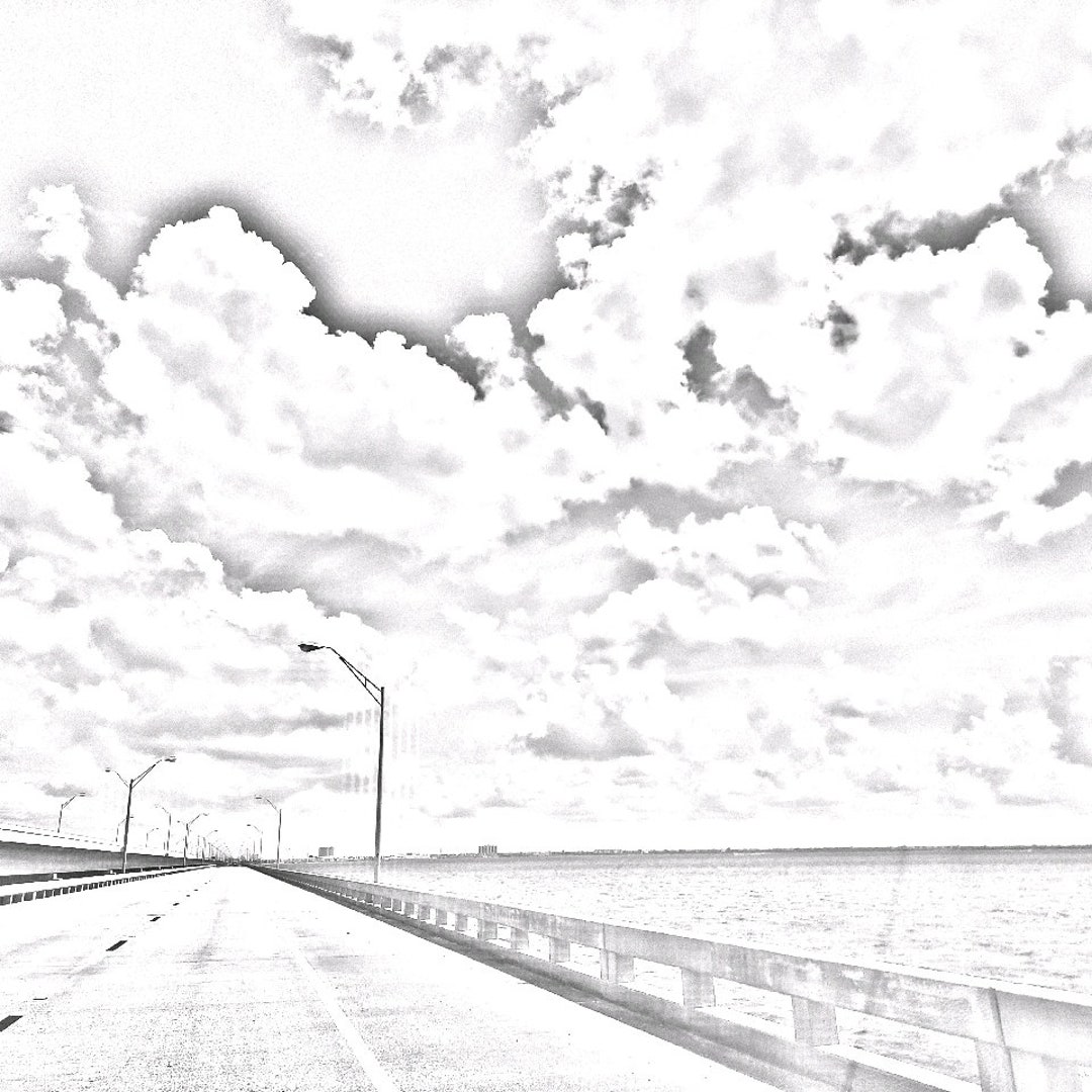 Adult Coloring Page Book - Road Over the Ocean ..40% off . Instant ...