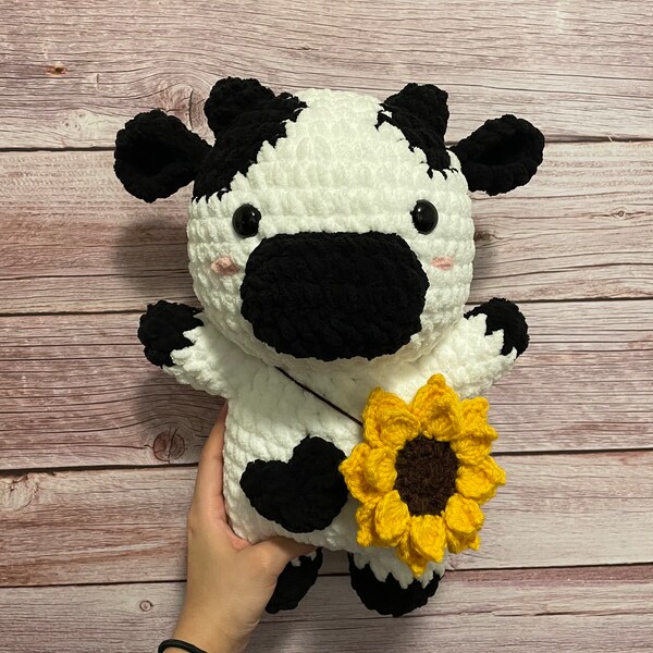 Sunflower Cow Pattern Crochet - Etsy