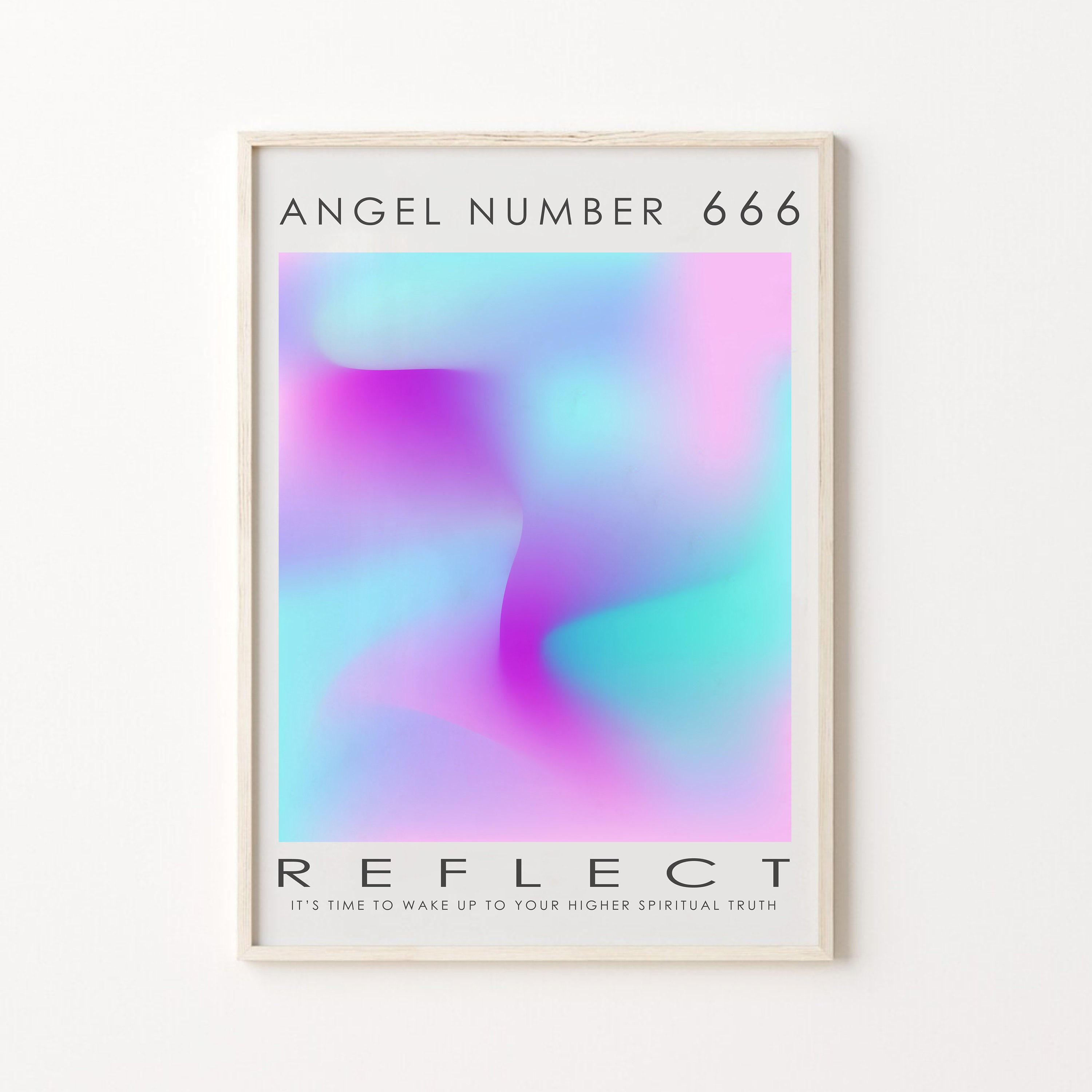 Angel Number 666 Reminder iPhone Wallpaper Digital Download Art ...