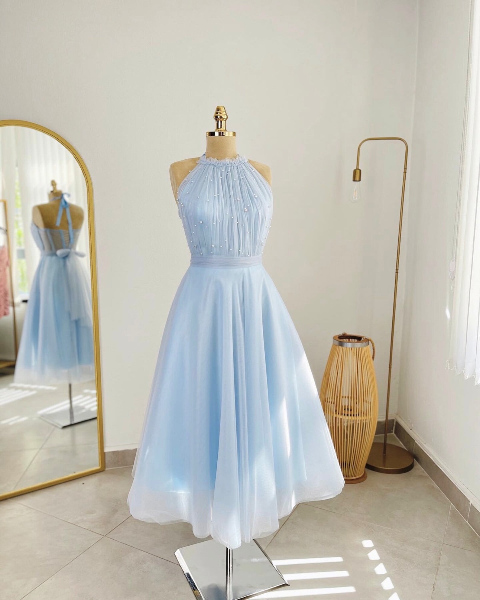 Blue Tutu Maxi Dress/ Tulle Corset Prom Dress/tulle Prom Dress ...