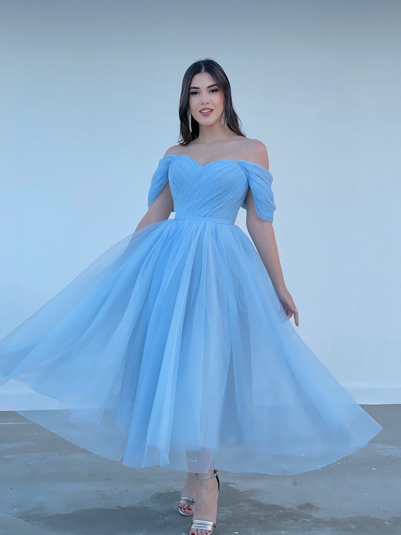 Blue Tutu Maxi Dress/ Tulle Corset Prom Dress/tulle Prom - Etsy
