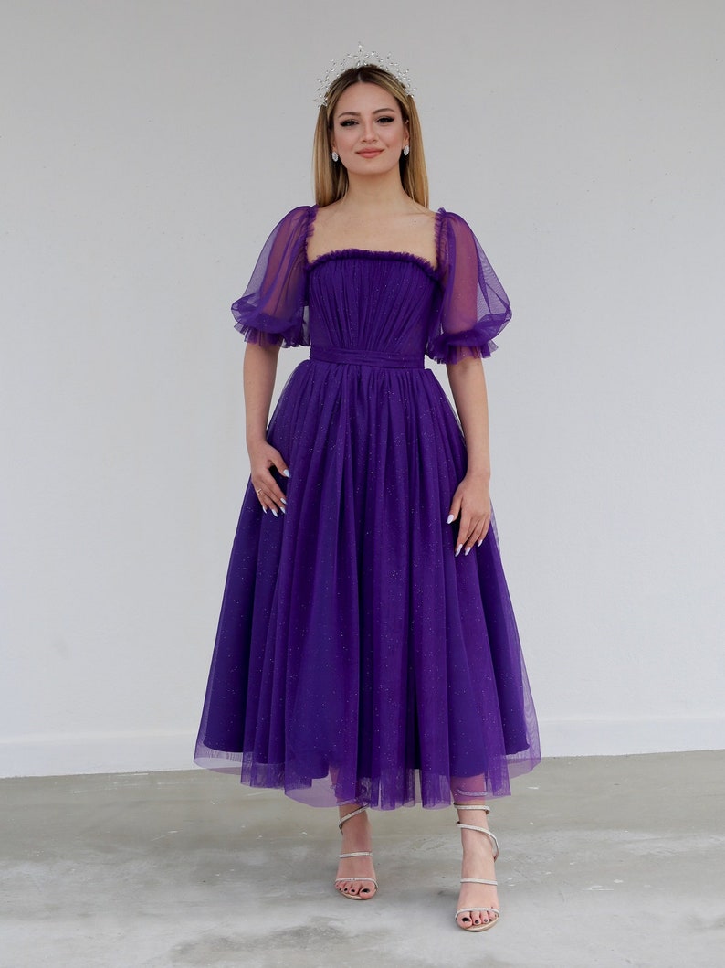 Purple Tutu Maxi Dress/ Tulle Corset Prom Dress/tulle Prom - Etsy