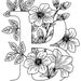 Floral Alphabet Coloring Book - Etsy