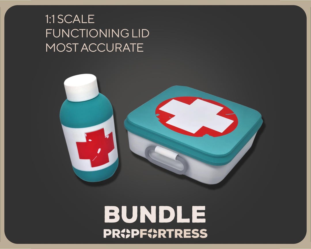Health Kit Storage Container: 3D Printed Medkit Replica Prop (team ...