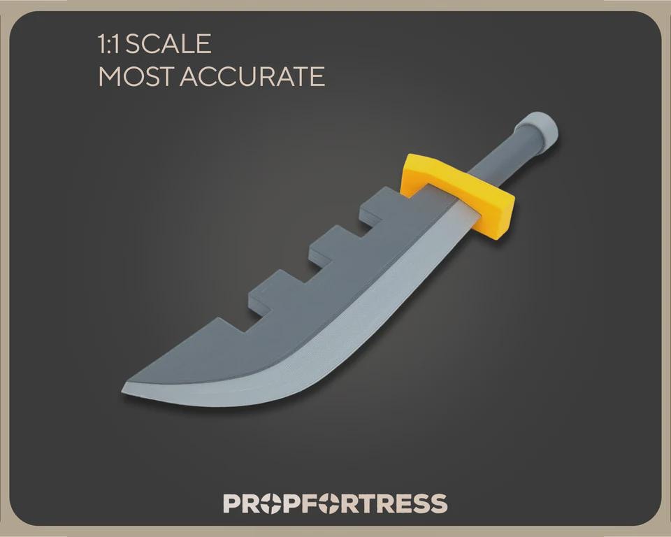 Prinny Machete: 3D Printed Replica Cosplay Prop (team Fortress 2/TF2 ...