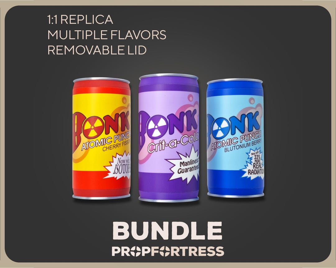 Bonk! Atomic Punch & Crit-a-cola (team Fortress 2/TF2) 1:1 Replica / 3D Printed Scout Cosplay ...