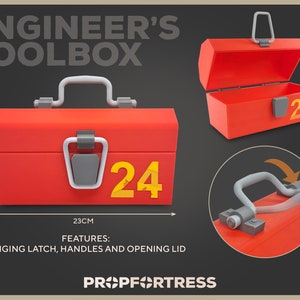 Engineer's Toolbox team Fortress 2/TF2 3D Printed Desk Container Prop ...