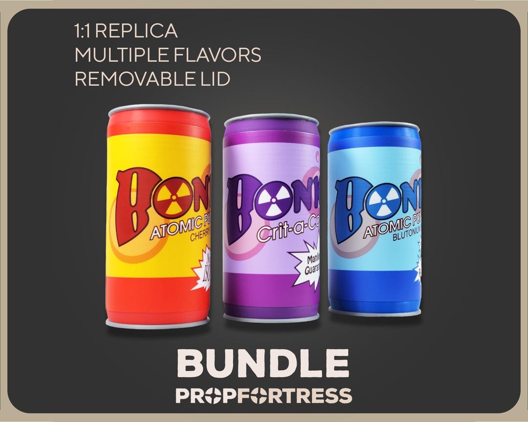 Bonk Atomic Punch & Crit-a-cola team Fortress 2/TF2 1:1 Replica / 3D Printed Scout Cosplay Prop ...