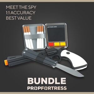 Spy Stock BUNDLE - Knife, Revolver, Disguise Kit (team Fortress 2/TF2 ...