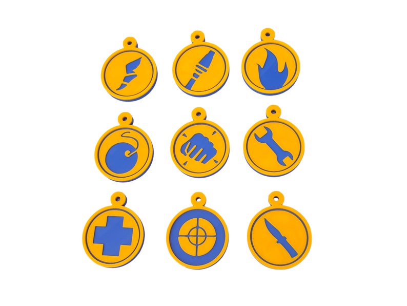 Class Token Keychains: 3D Printed + Keyring (team Fortress 2/TF2) - Etsy