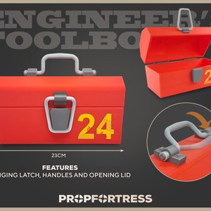 Engineer's Toolbox (team Fortress 2/TF2) 3D Printed Desk Container Prop ...