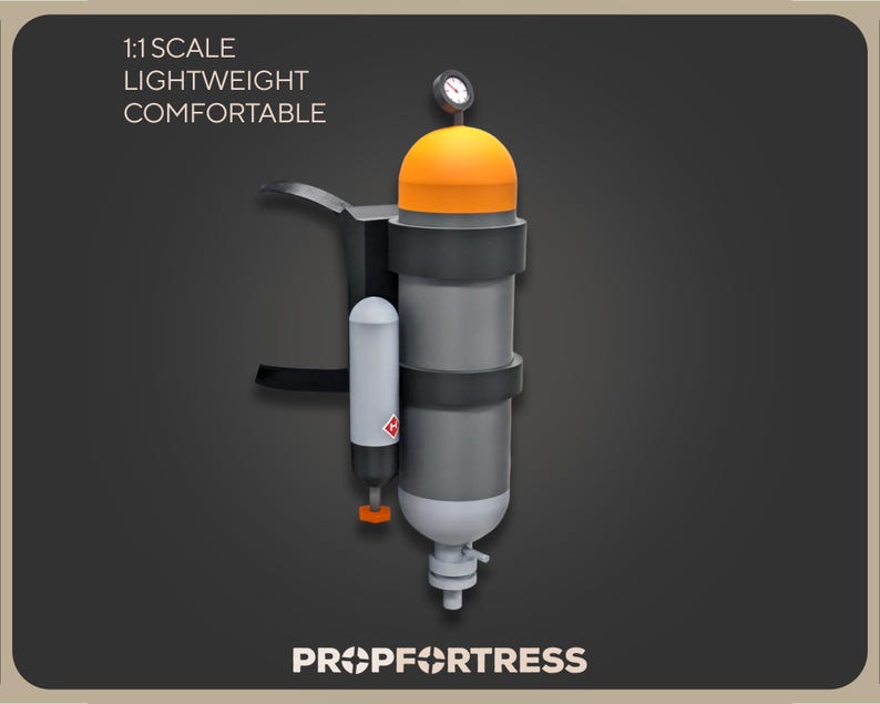 Pyro Tank Backpack: 3D Printed Replica Cosplay Prop (team Fortress 2 ...