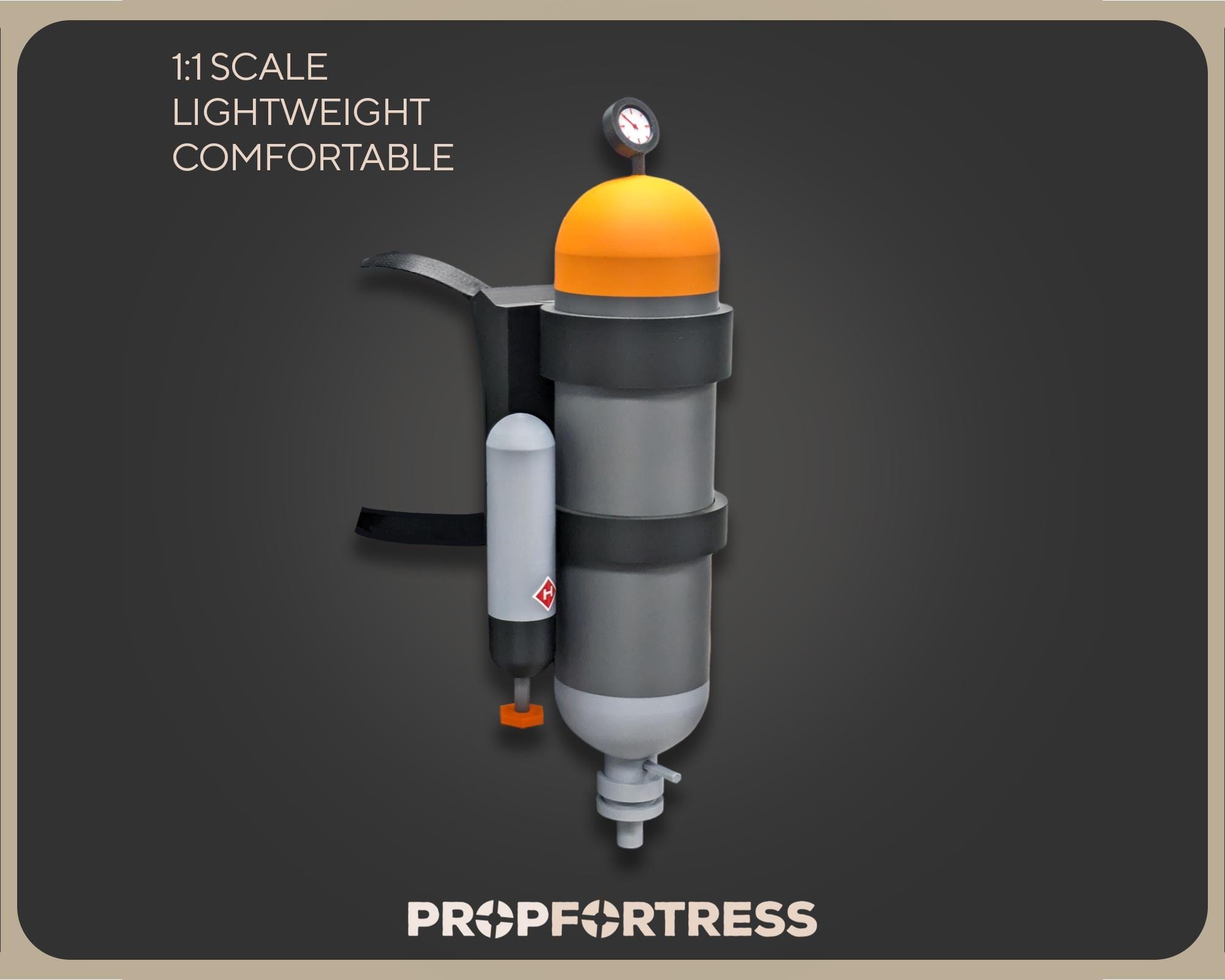 Pyro Tank Backpack: 3D Printed Replica Cosplay Prop (team Fortress 2 ...