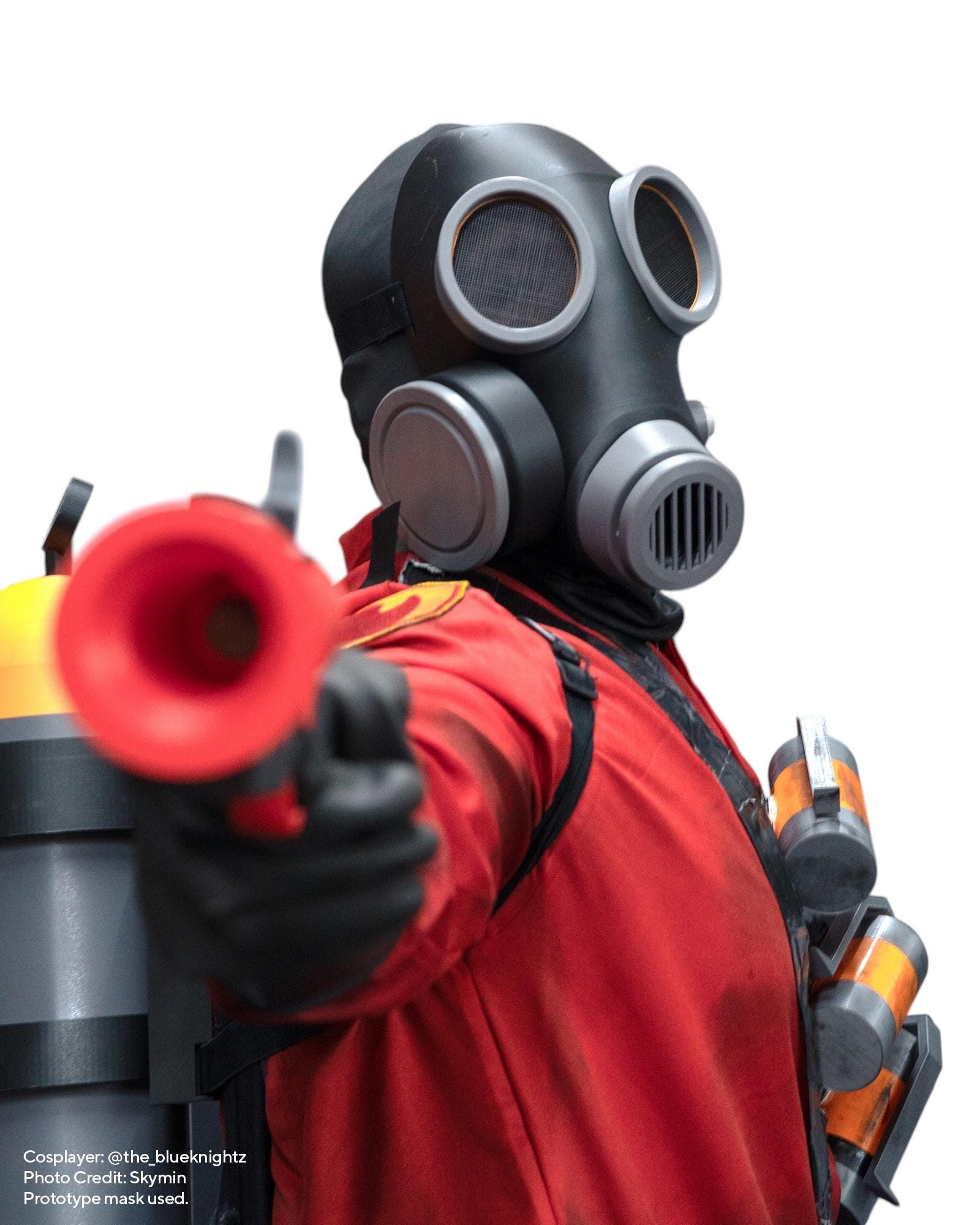 Pyro Gas Mask: 3D Printed Wearable Replica Cosplay Prop, S/M/L (team ...