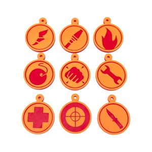 Team Fortress 2/TF2 Class Token Keychains - Etsy