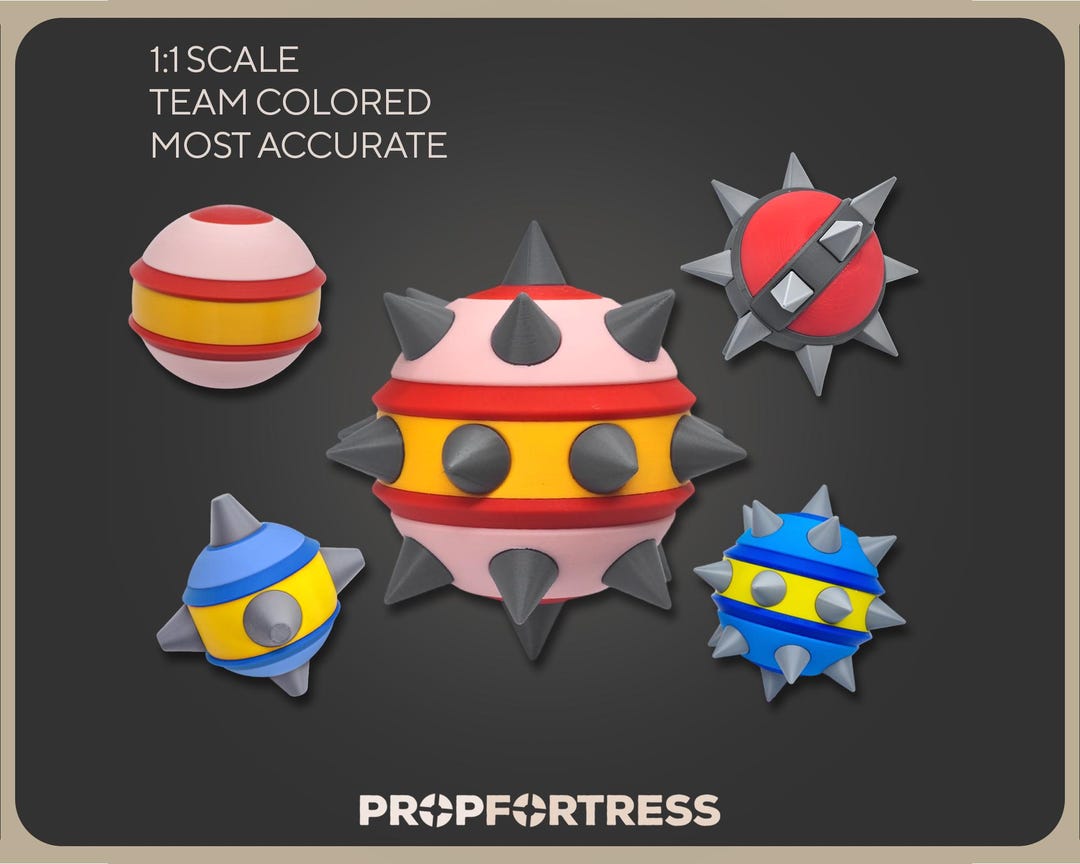 Stickybomb: 3D Printed Demoman Replica Cosplay Prop (team Fortress 2 ...