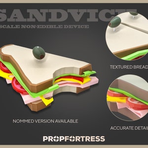 Heavy's Sandvich (team Fortress 2/TF2) 1:1 Replica / 3D Printed Cosplay ...