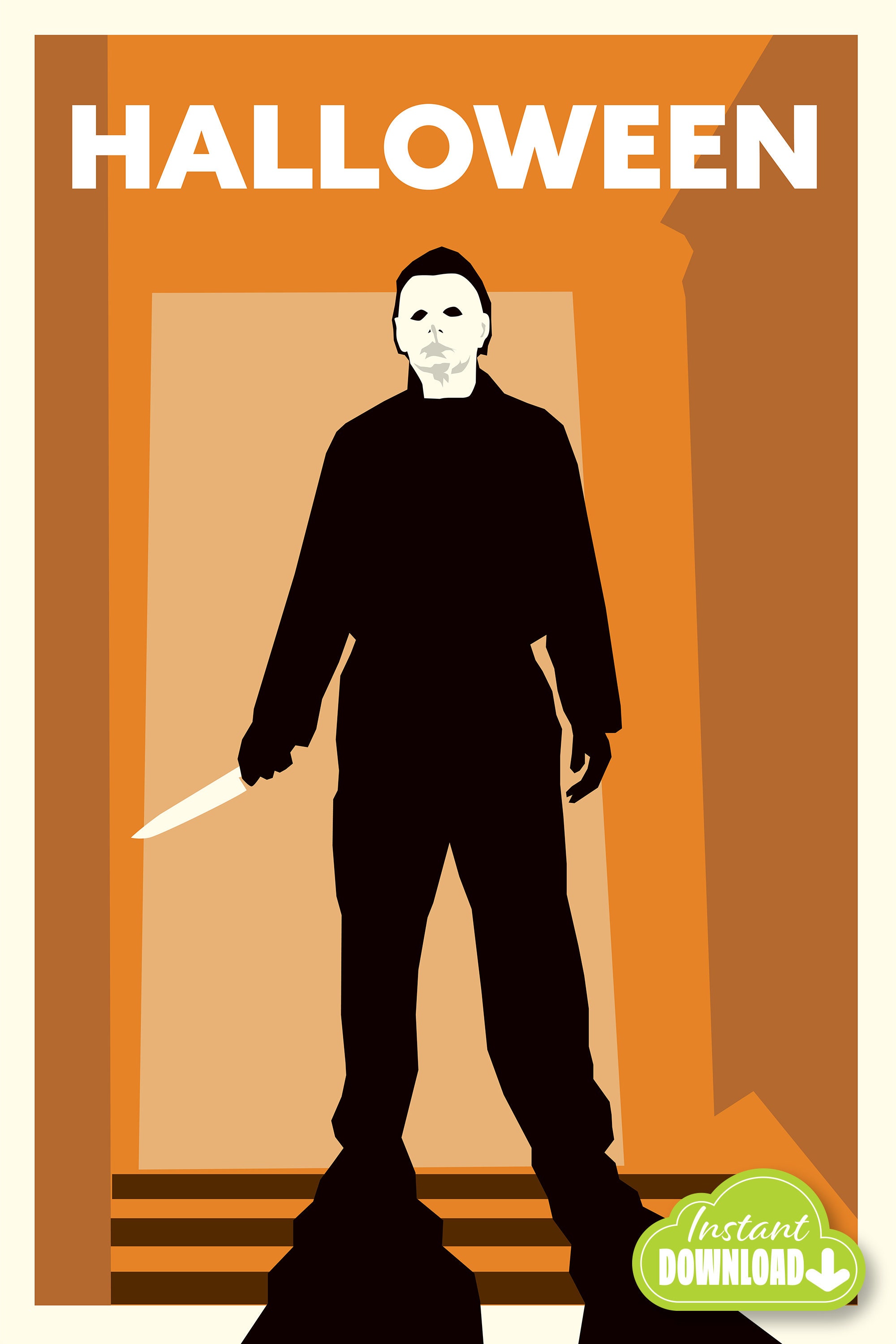 Horror Movie Posters in Minimalist Style - Set of 3 - DIGITAL DOWNLOAD ...