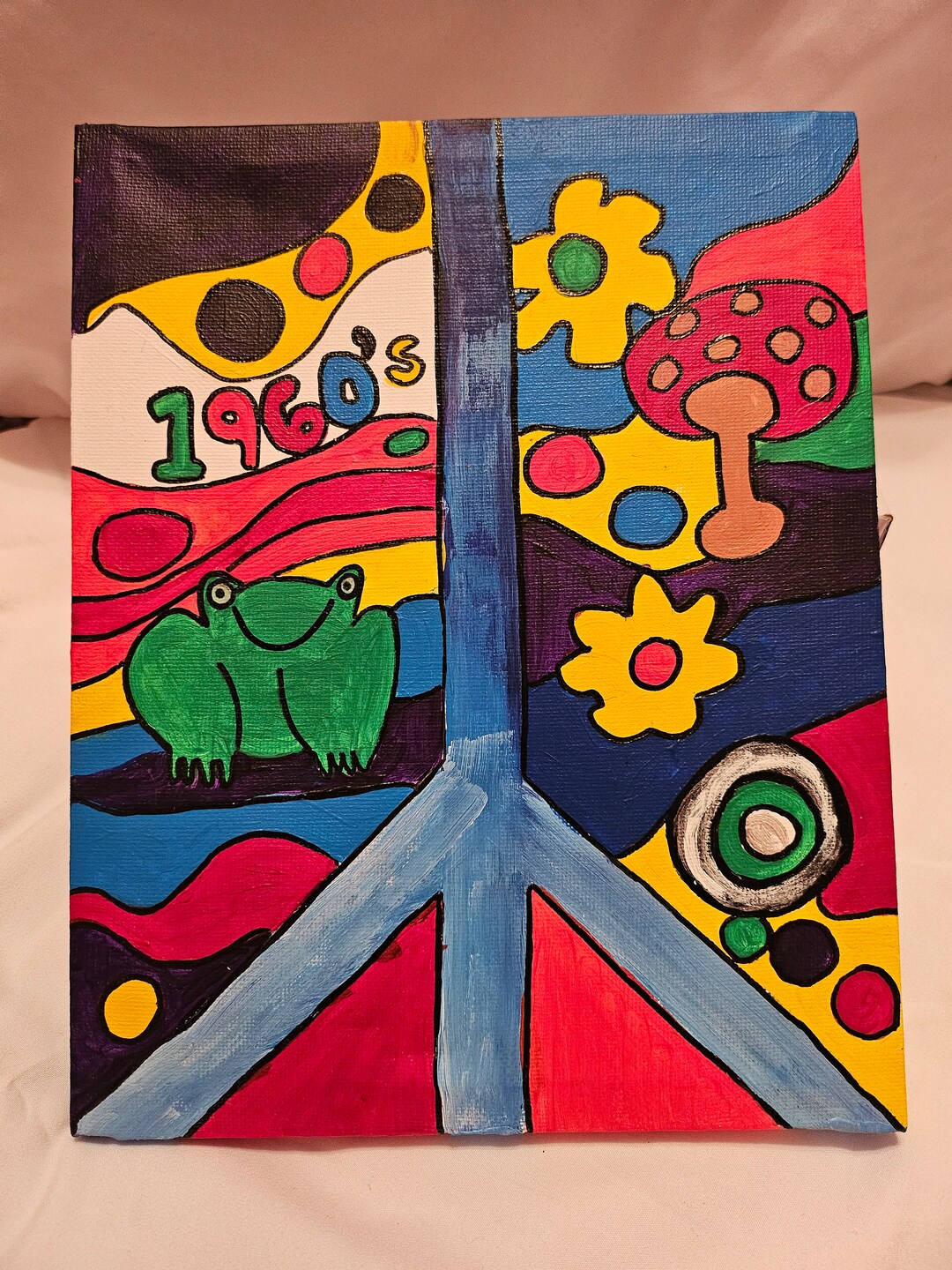 1960s Retro Hippie Groovy Painting - Etsy