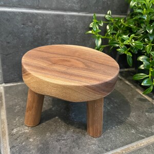 Walnut Stool, Small Live Edge Walnut Stools, Three Leg - Etsy