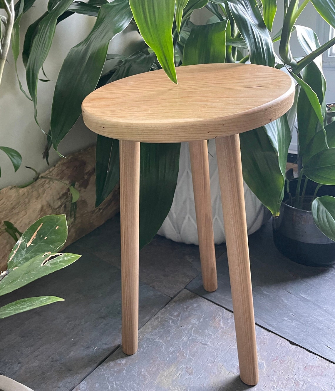 Cherry Stool. Handmade Solid Cherry Stool With Maple Legs. - Etsy