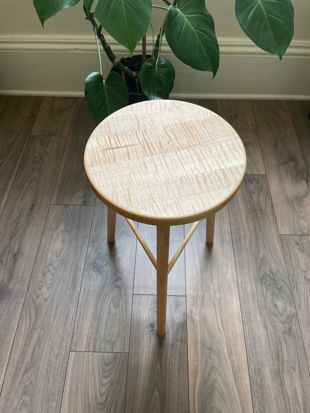 Maple Stool. Handmade Solid Maple Stool. Three Leg Stool. Available in ...