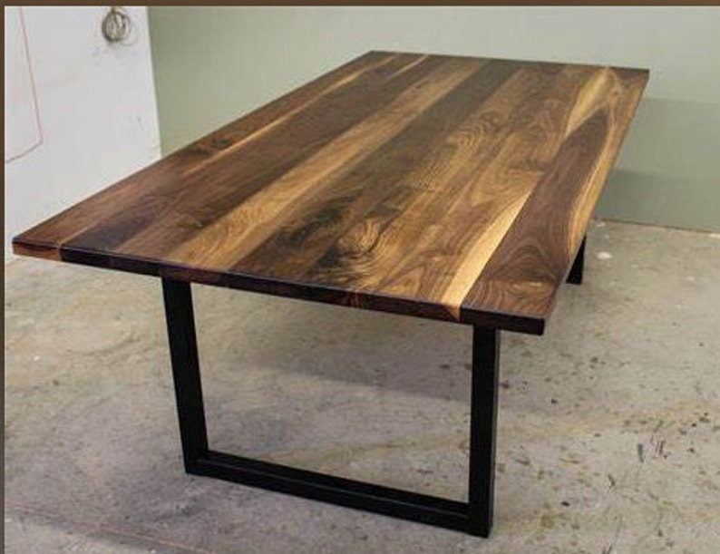 Solid Walnut Dining Table. Hardwood Tables Handcrafted From - Etsy