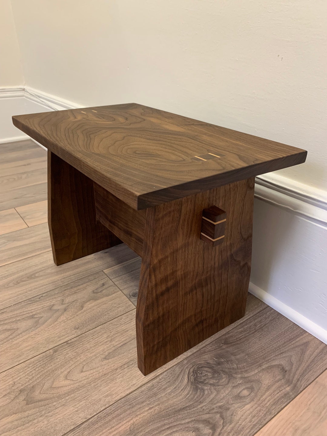 Black Walnut Stool or Side Table. Large Stool, Medium Table or Small ...