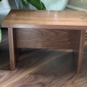 Black Walnut Step Stool. Foot Stool. Kids Stool - Etsy