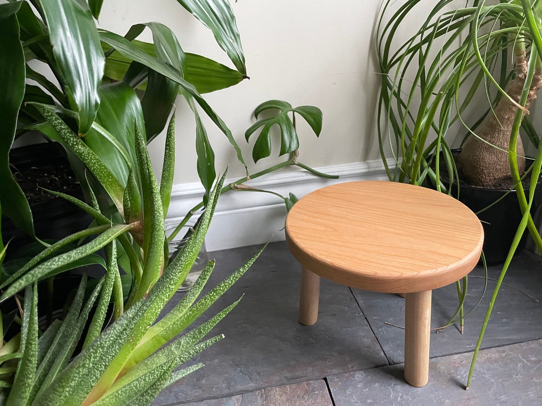 Handmade Cherry Stool. Solid Cherry Plant Stand. - Etsy