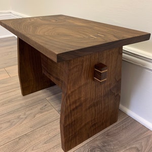Black Walnut Stool or Side Table. Large Stool, Medium Table or Small ...