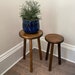 Handmade Solid Pine Decorative Stools. Plant Stools. Plant Stand. Three ...