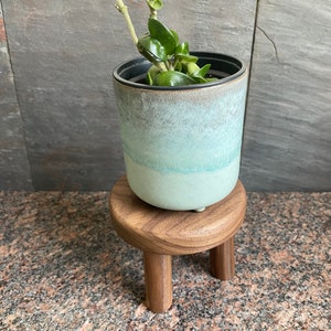 Walnut Plant Stool. Small Handmade Black Walnut Three Leg Stool. - Etsy ...