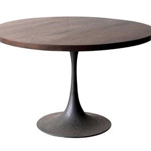 Round Walnut Table. Build Your Own Round Table. Metal or Hardwood Legs ...
