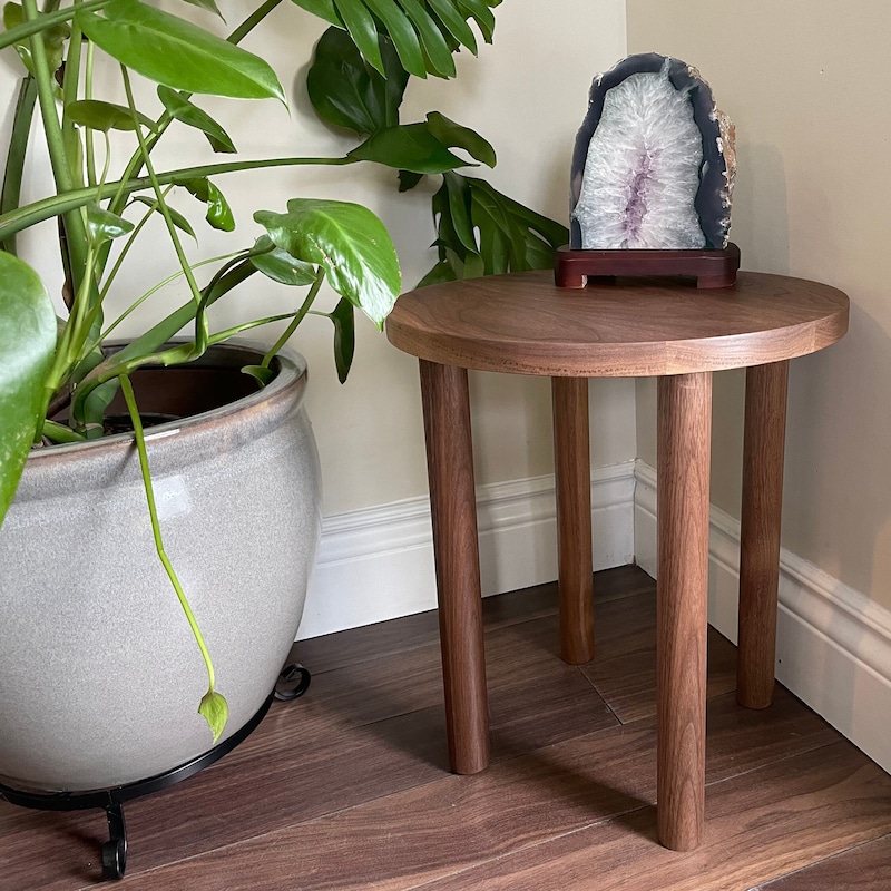 Walnut End Table - Etsy