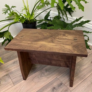 Black Walnut Stool or Side Table. Large Stool, Medium Table or Small ...