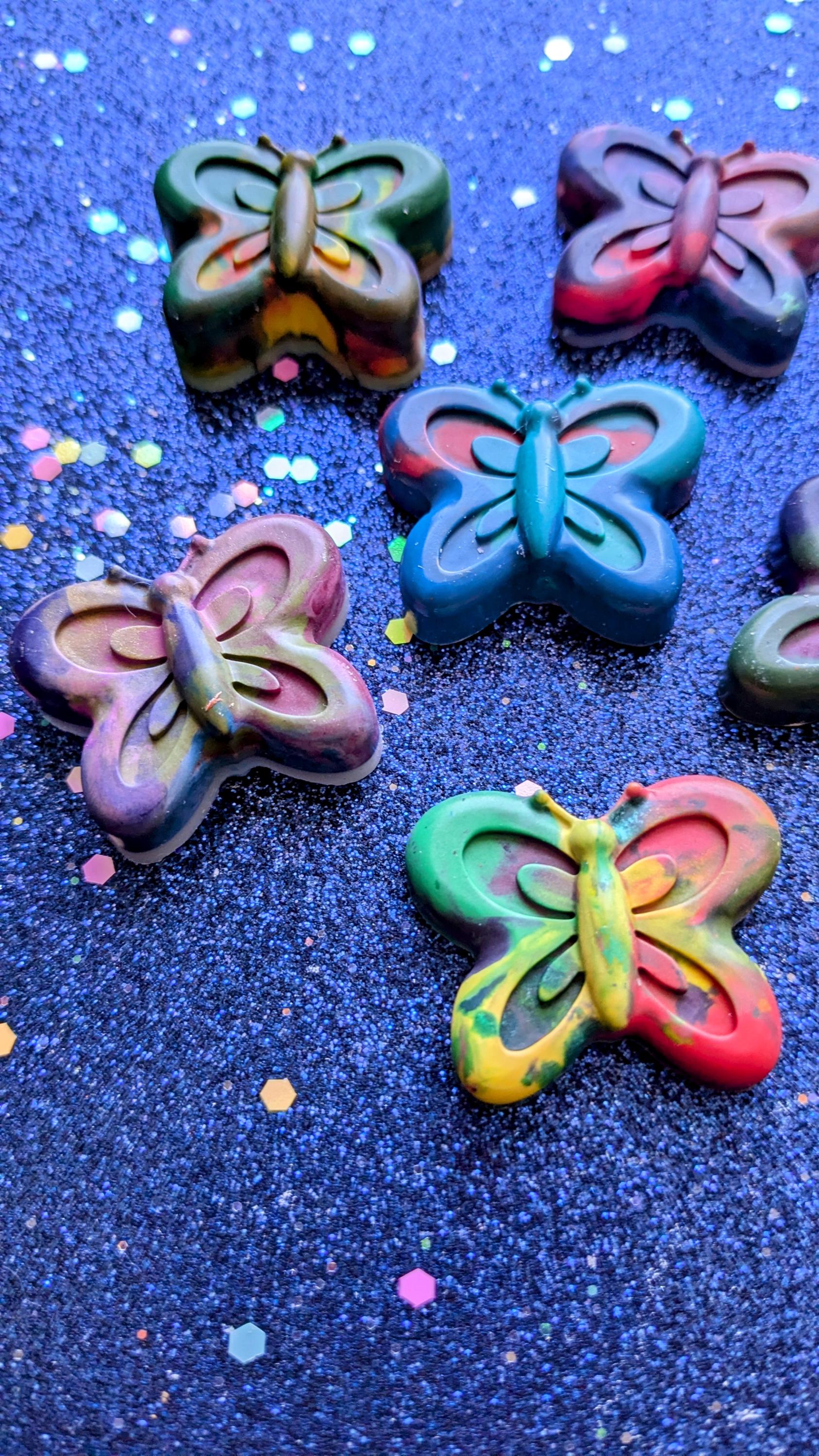 Butterfly, Bee and Ladybug Crayons Set of 6 -kids Christmas Gift ...