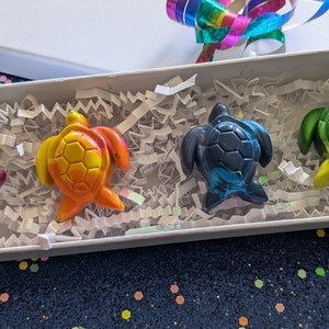 Turtle Crayons Set of 6-crayon Gift-kids Christmas Gift-birthday Gift ...