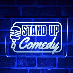 Stand up Comedy Night LED Neon Light Sign | Hanging USB Window Display ...
