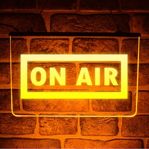 On Air LED Neon Light up Sign | Hanging Wall Illuminated Display for ...