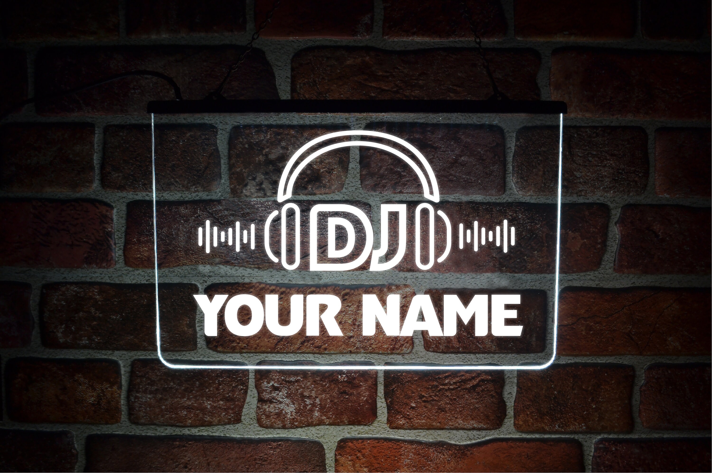 Custom DJ Neon LED Light Sign Plaque for Personalised Radio - Etsy UK