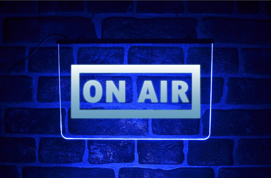 On Air LED Neon Light up Sign | Hanging Wall Illuminated Display for ...