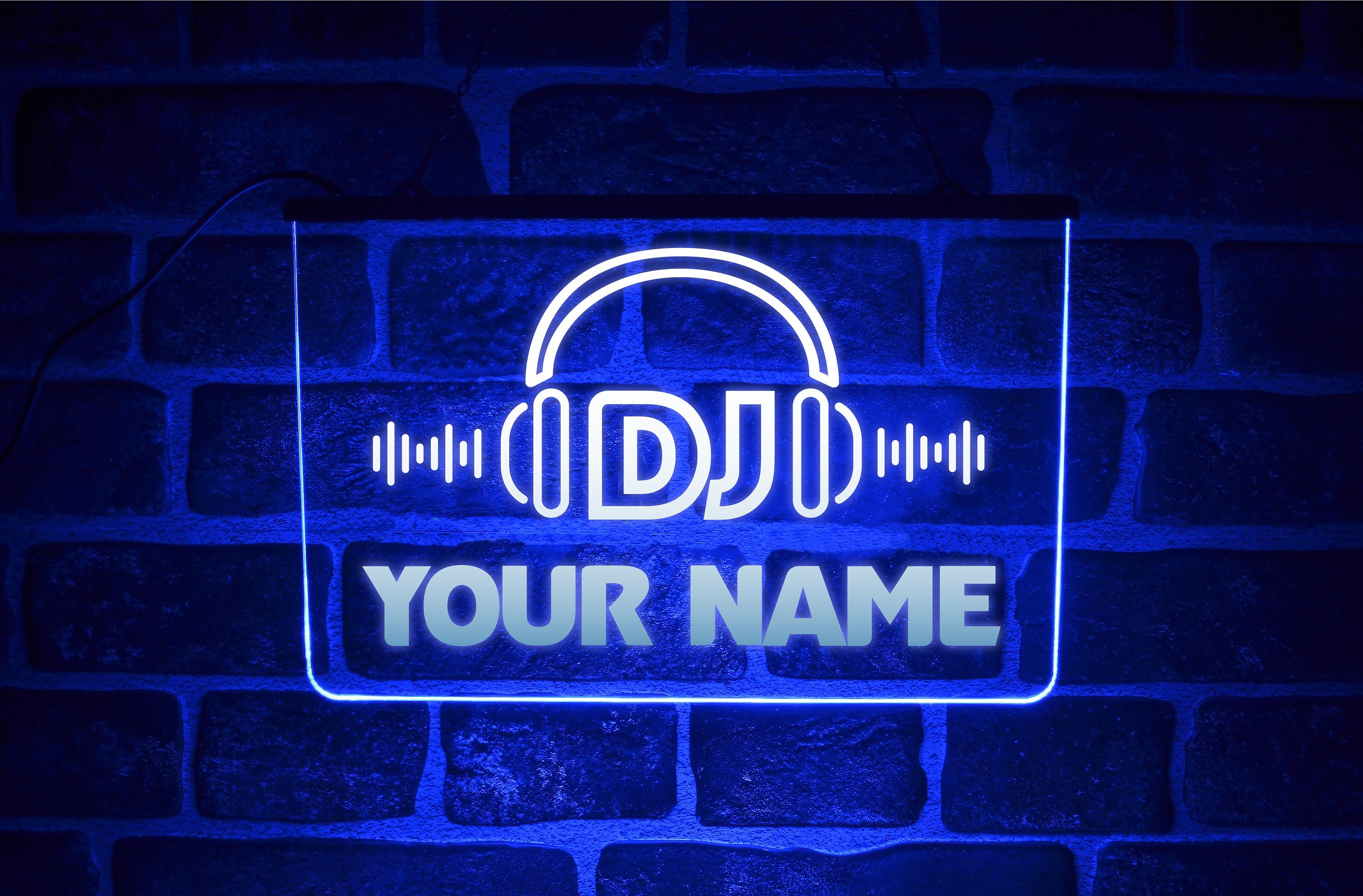 Custom DJ Neon LED Light Sign Plaque for Personalised Radio - Etsy UK