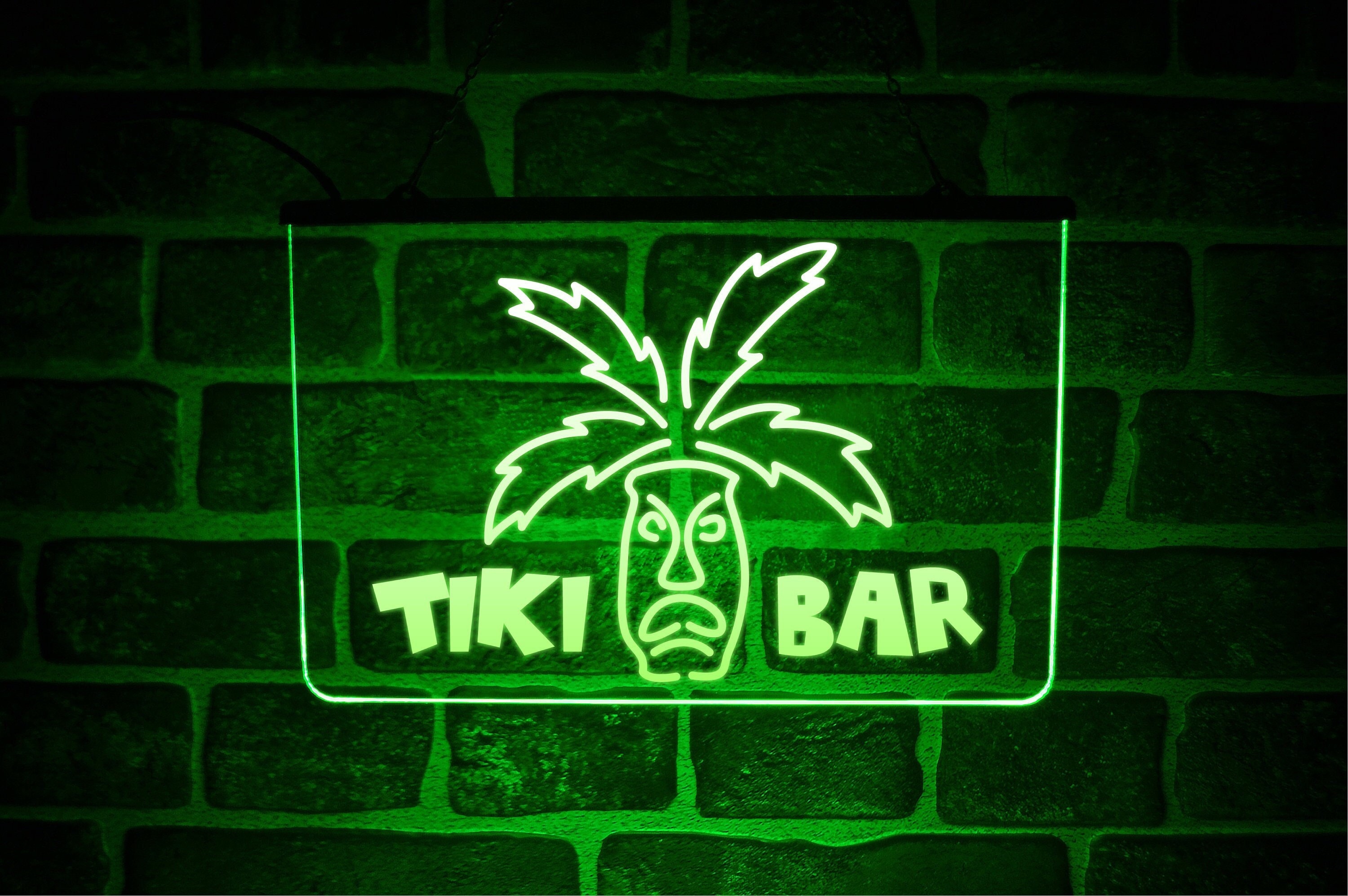 Tiki Bar LED Neon Light up Sign Hanging Wall Display Décor | Etsy UK