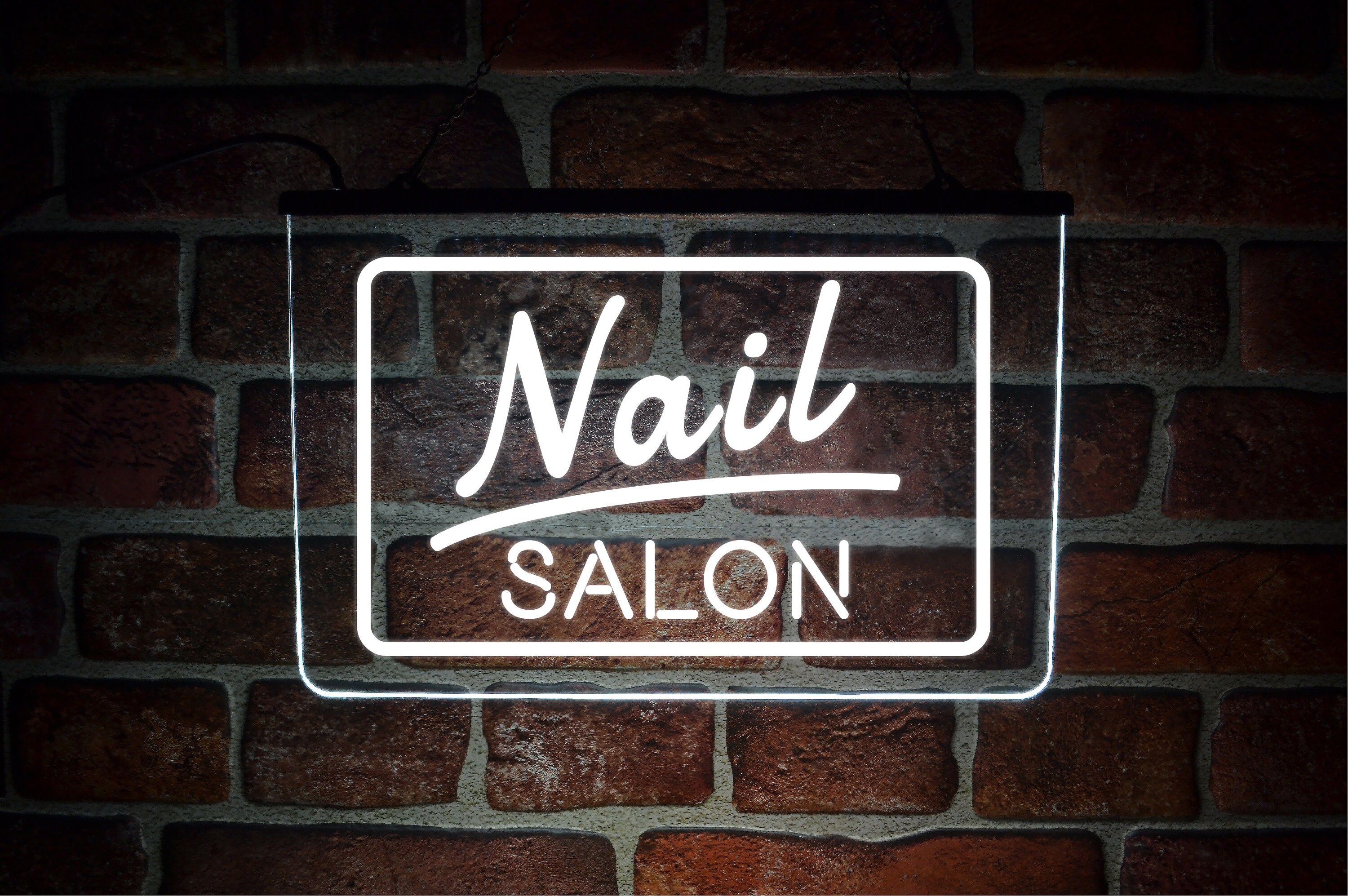 Nail Salon LED Neon Light up Sign | Beauty Parlour or Shop Bar Hanging ...