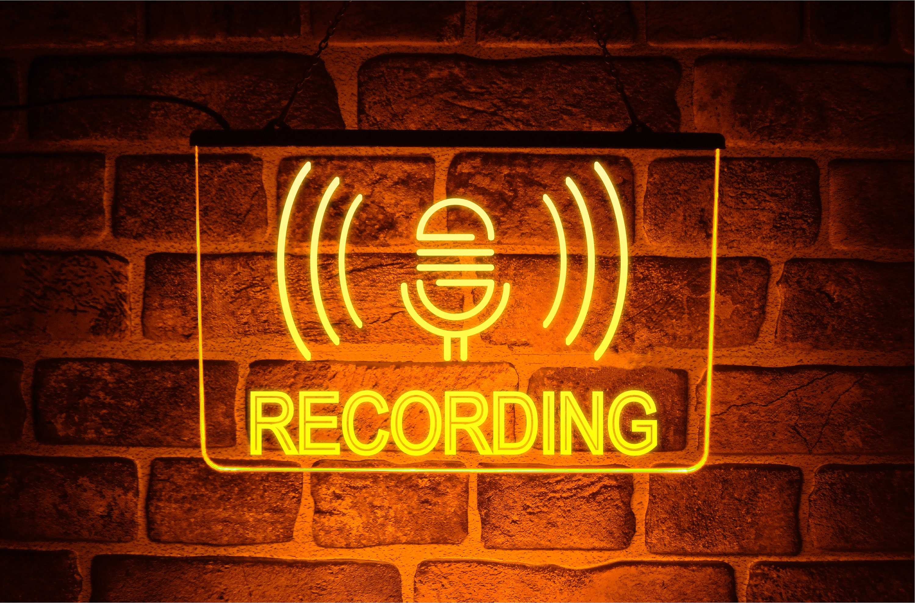 Recording on Air Neon LED Light Sign Window or Wall Hanging - Etsy UK
