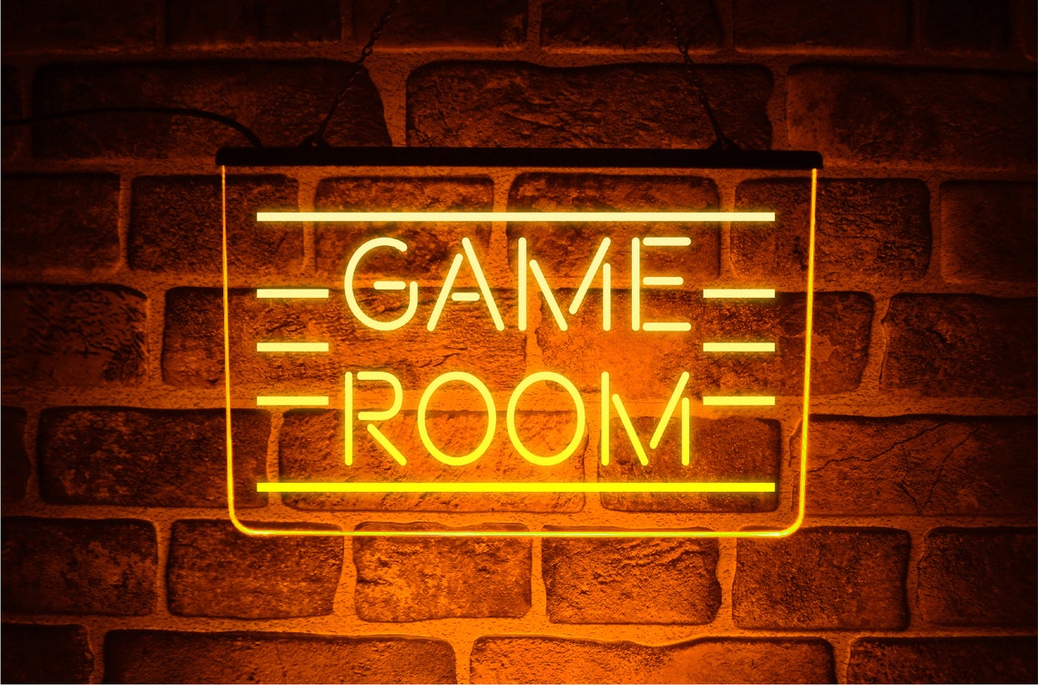 Game Room LED Neon Light Sign Hanging Lit up USB Wall | Etsy UK